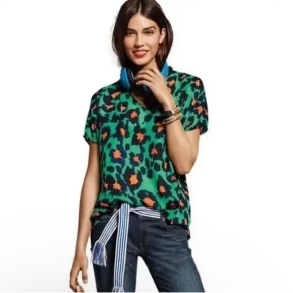 CAbi | Tops | Cabi Rita Leopard Print Blouse | Poshmark